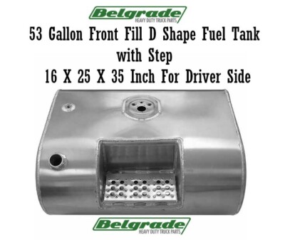 53 Gallon Front Fill D Shape Fuel Tank W/ Step 16 X 25 X 35 Inch For ...