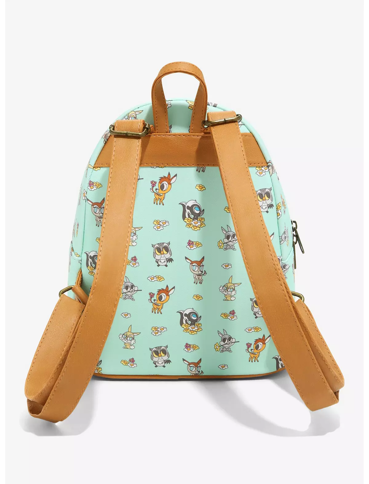 Loungefly Disney Bambi Chibi Friends AOP Teal Mini Backpack | eBay