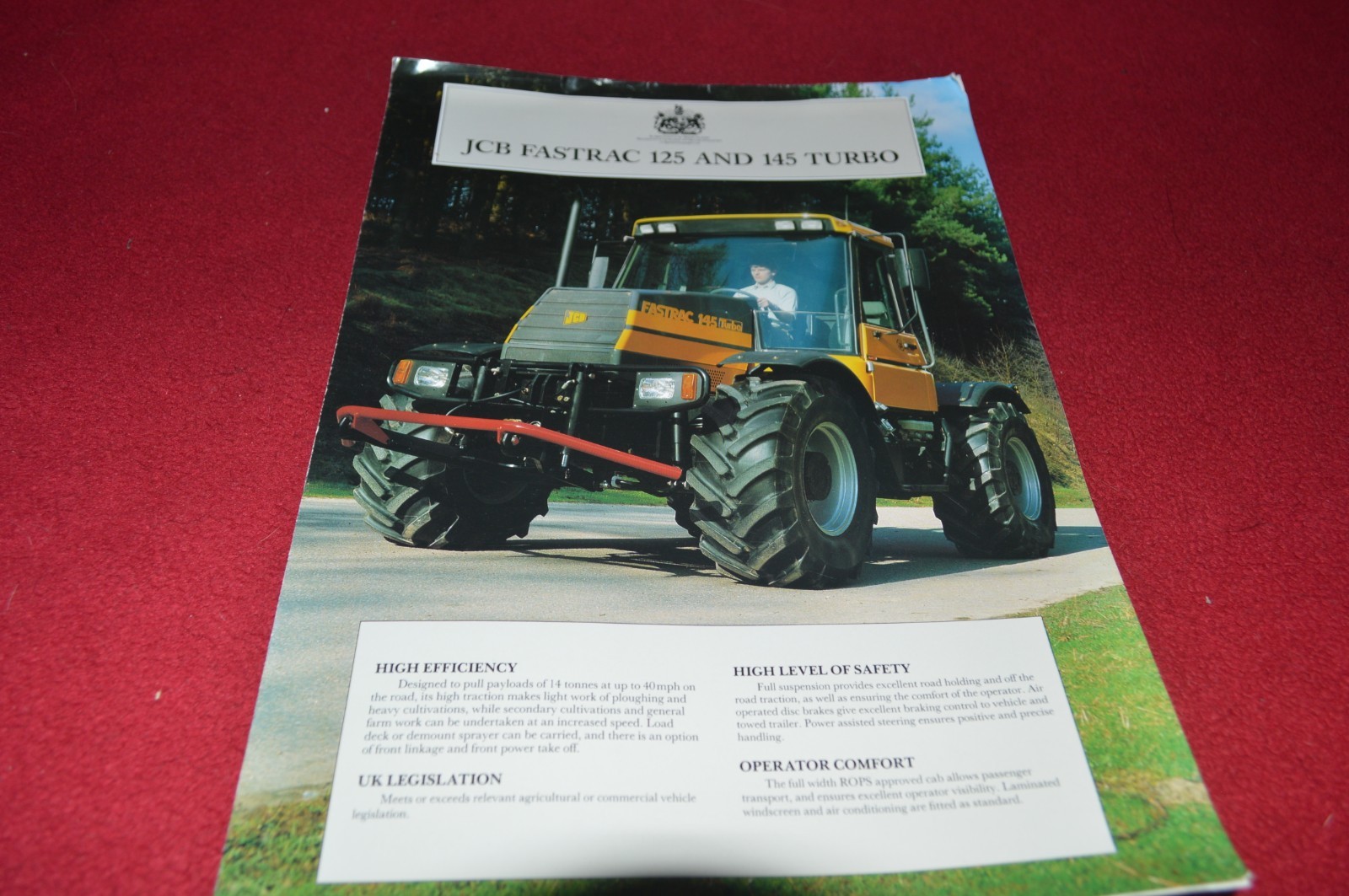 JCB Fastrac 125 & 145 Turbo Tractor Dealer's Brochure DCPA9 | eBay