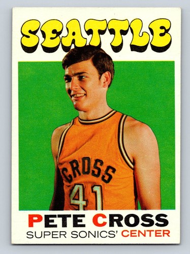 1971-72 Topps #33 Pete Cross Seattle SuperSonics- NM | eBay