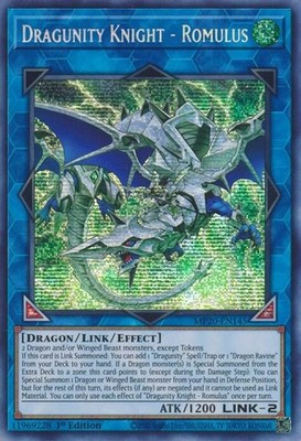 Dragunity Knight - Romulus MP20-EN145 Prismatic Secret Rare 2020 Tin of ...