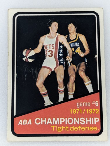 1972-73 Topps #246 1971-72 ABA Finals Game 6 Nets Pacers | eBay
