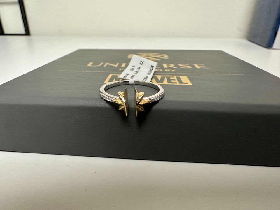 Marvel's Captain Marvel Ring Silver Universe Fine Jewelry Size 10 | eBay