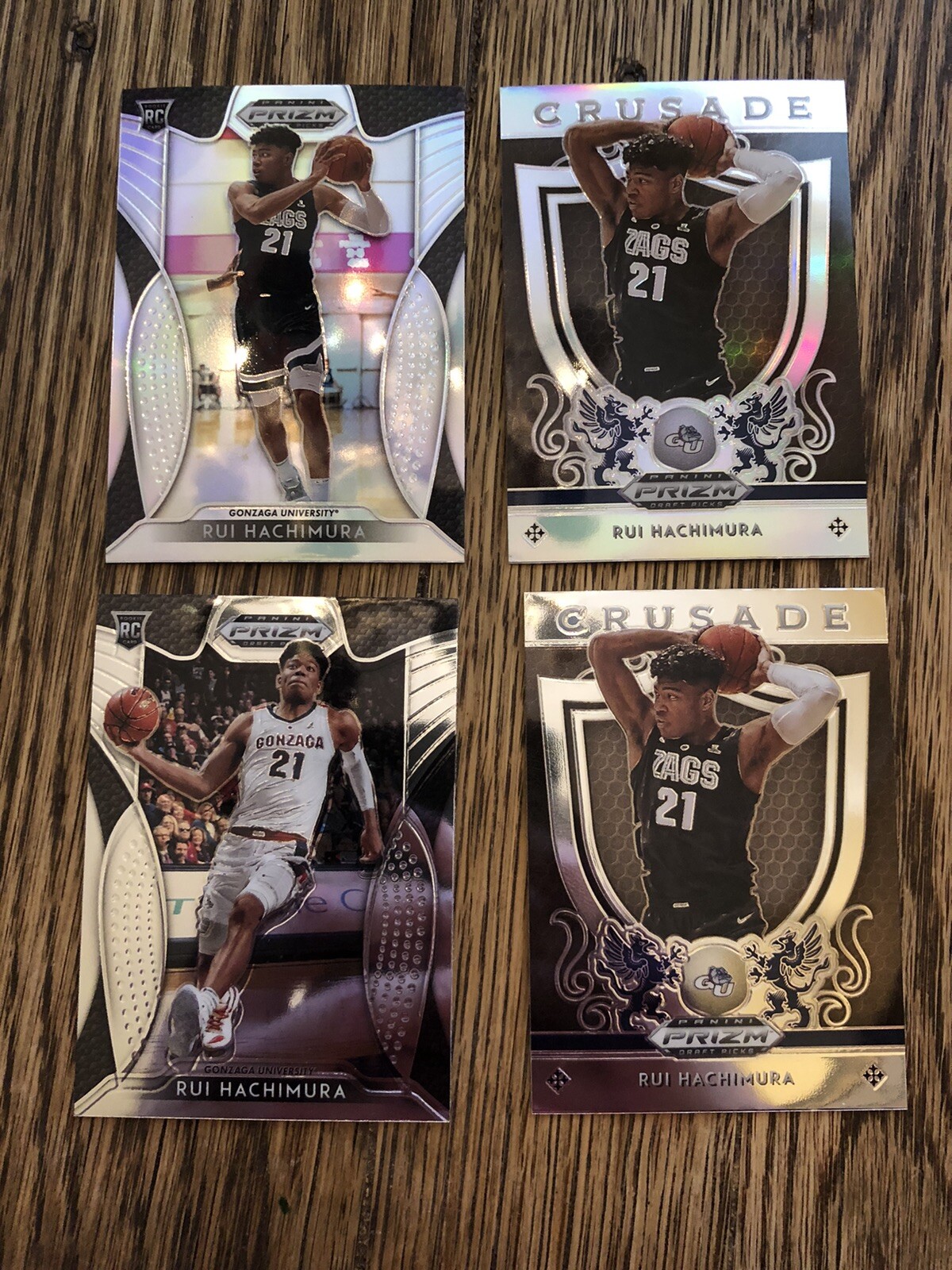 2019-2020 Prizim Draft Pick Rui Hachihura Lot Of 4 Rookies. Prizim ...