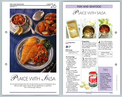 Plaice With Salsa #26 Fish - Simply Delicious 1992 IMP Ltd Recipe Card ...