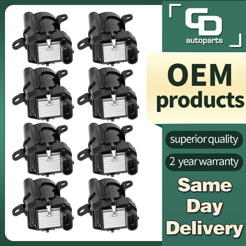 UF262 8 Round Ignition Coils for Chevy Silverado GMC Sierra Yukon 4.8L ...