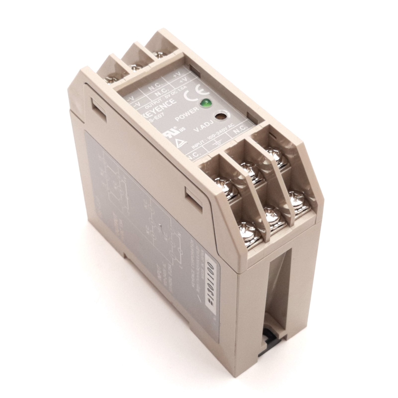 Keyence MS-E07 Power Supply, Input: 100-240VAC 0.25A, Output: 5VDC 1.5A | eBay