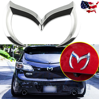 Chrome Evil M Logo Emblem Badge Decal For Mazda 3 6 Mazdaspeed CX-5 MX ...