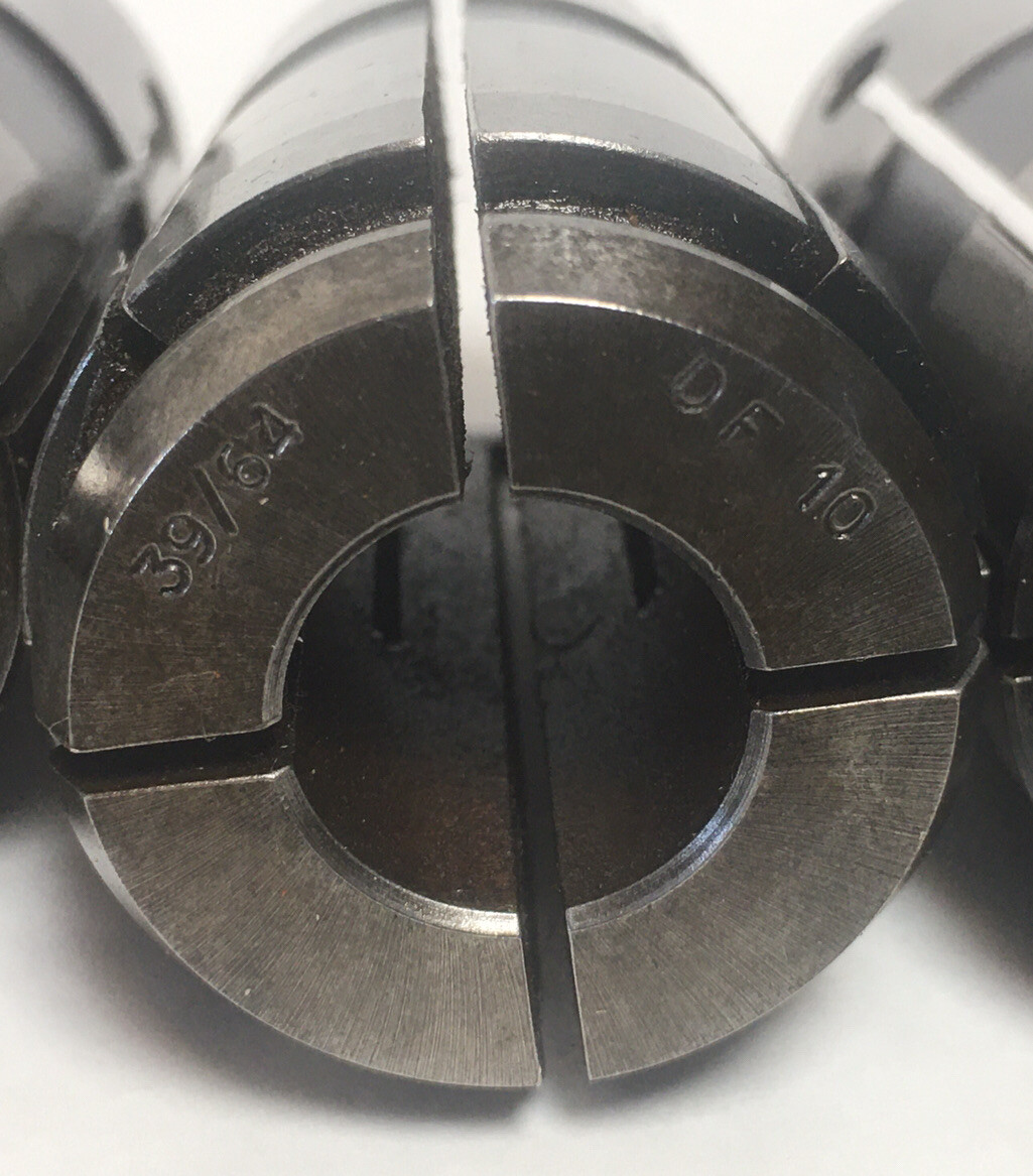Lot Of 4 TG100 Collets., TG100 35/64”, 39/64”, 43/64”, 13/16”, Used ...