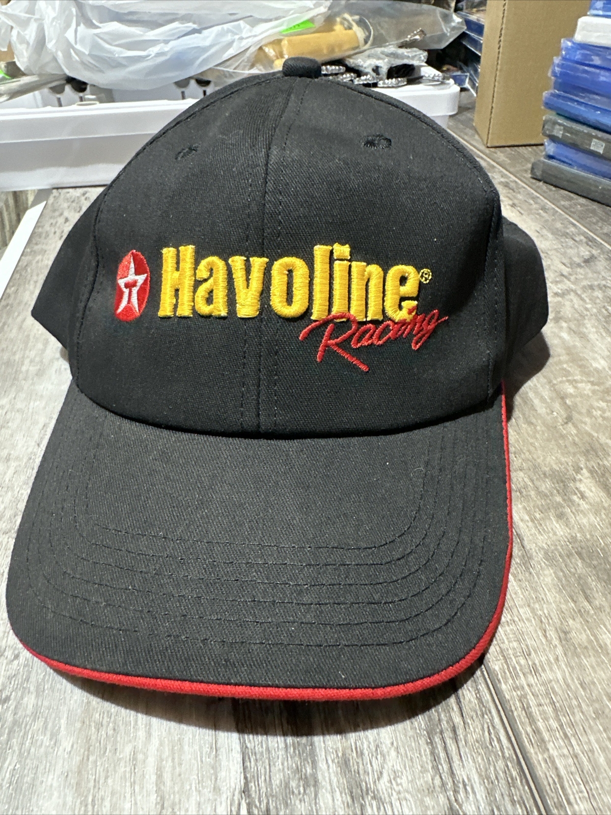 Vintage Texaco Havoline Racing Hat Cap Black Red Snapback | eBay