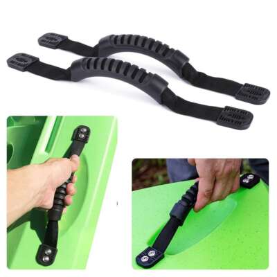 2Pcs Kayak Canoe Boat Side Mount Carry Handles Webbing Hand Fitting ...
