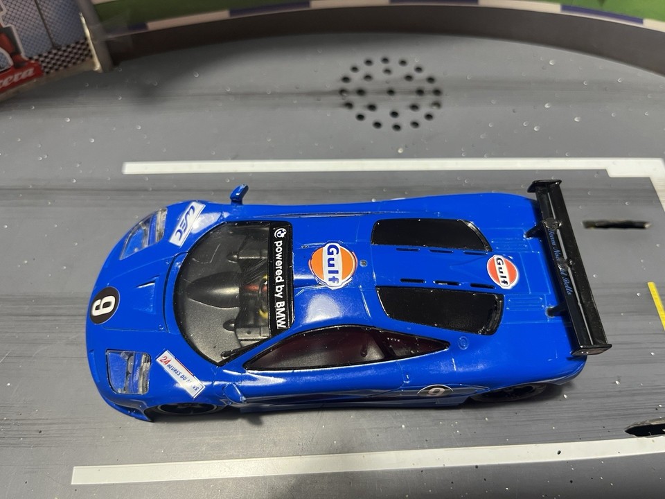 Scalextric 1/32 Slot Car CUSTOM McLaren F1 GTR #9 GULF BMW POWER RACE ...