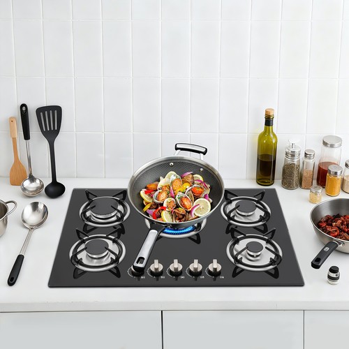 30" Stove Top Gas Cooktop Burner Kitchen Cooking LPG /Propane with 5 ...