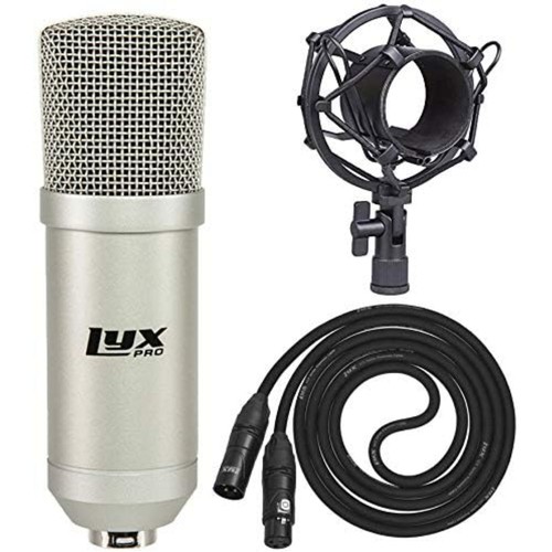 LyxPro Podcast Equipment Kit with Conderser Microphone, Shockmount ...