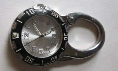 BEZEL JAPAN Watch Clip On Keyring Accessory Nonworking For Parts or ...