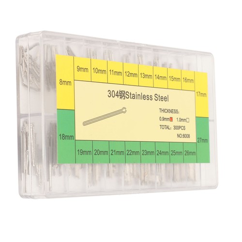 300 PCS Stainless Steel Watch Pins Replacement Kit For Metal Strap ...