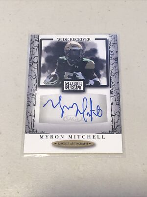 Myron Mitchell 2021 Sage Premier Draft Auto Blac Minnesota Vikings #A41 ...