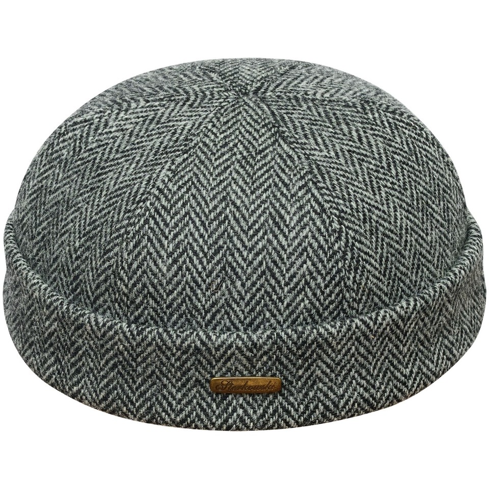 DOCKER Beanie Harris Tweed Wolle Fischer Mütze Mariner Cap Winter ...