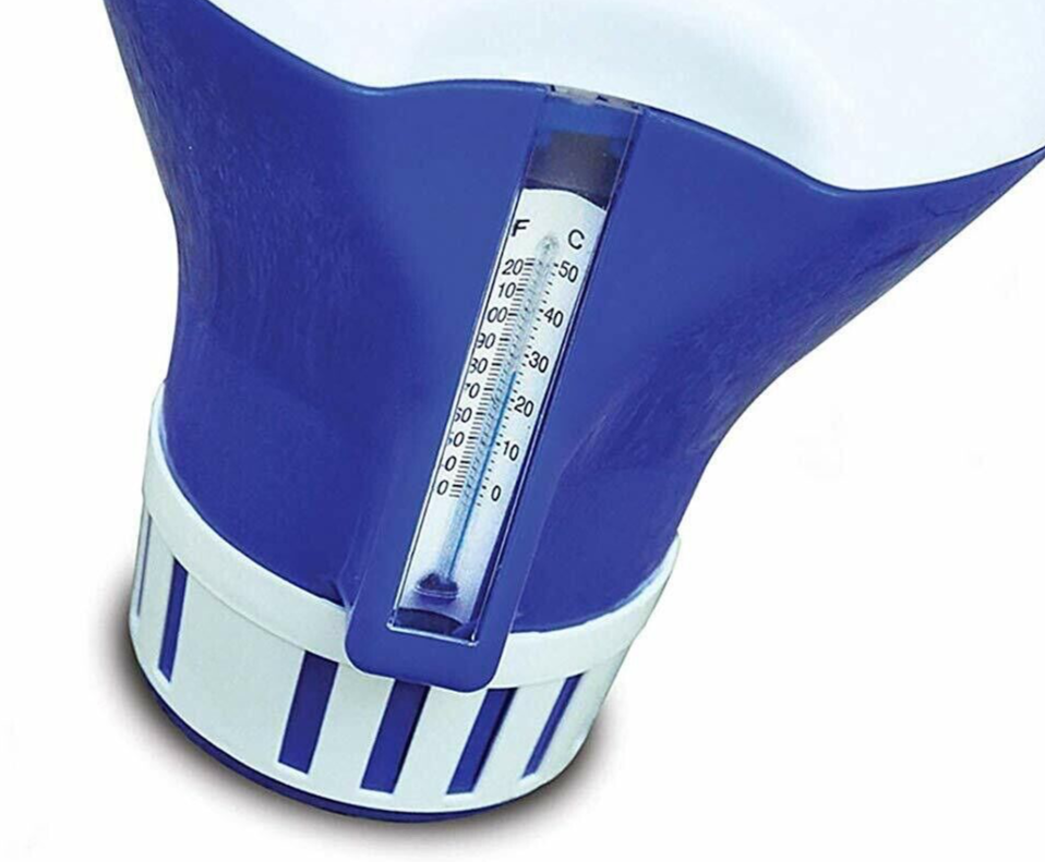 Pool Spa Floating Tablet Dispenser Floater w/Thermometer for 1" or 3 ...