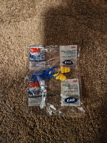 15 X 3M UltraFit Earplugs Corded 34-8709-1534-4 (15 Packs) Earplug for ...