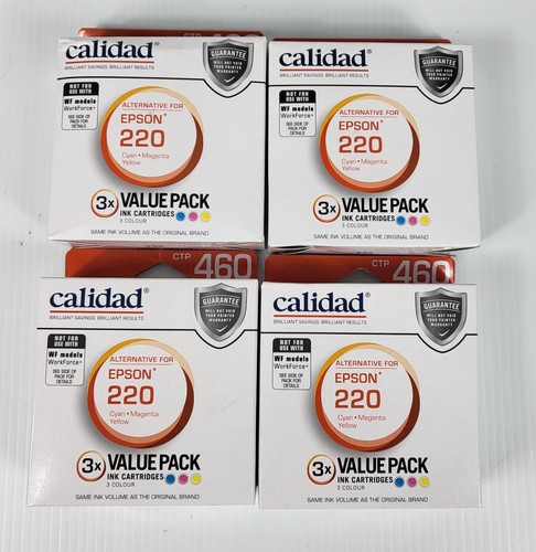 12 x Calidad Ink Cartridges (4 x 3 Packs) Suit Epson 220 | eBay Australia