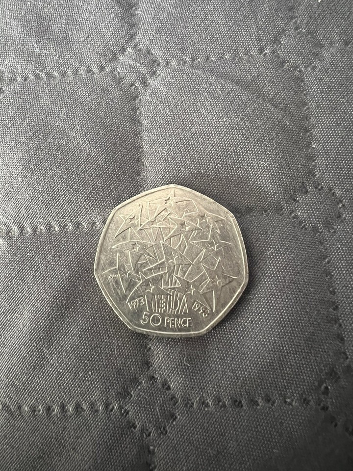 50p Pence 1998 EURO Stars 1973-1998 Coin, Collectors Must ~ circulated ...