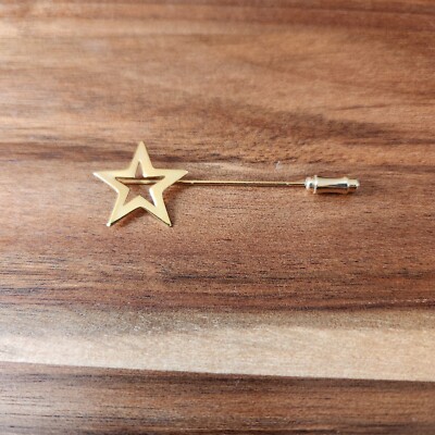Vintage Napier Star Stick Pin Goldtone Celestial Signed Designer ...