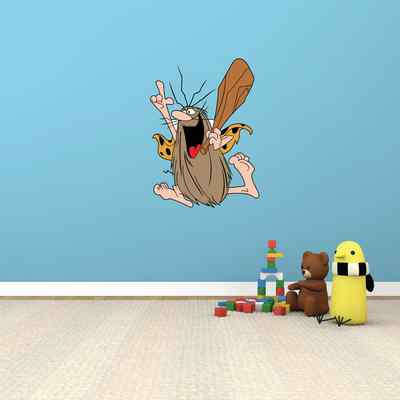 Captain Caveman Cartoon Kids Room Wall Garage Decor Sticker Decal 19 ...