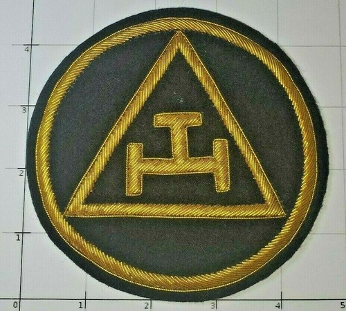 Royal Arch Masons Triple Tau Insignia Hand Embroidered Gold Bullion ...