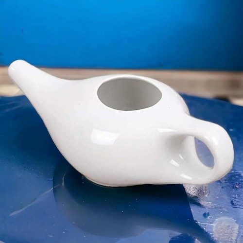 Jala Neti Pot Porcelain Ceramic neti pot for Nasal Cleansing Sinus ...
