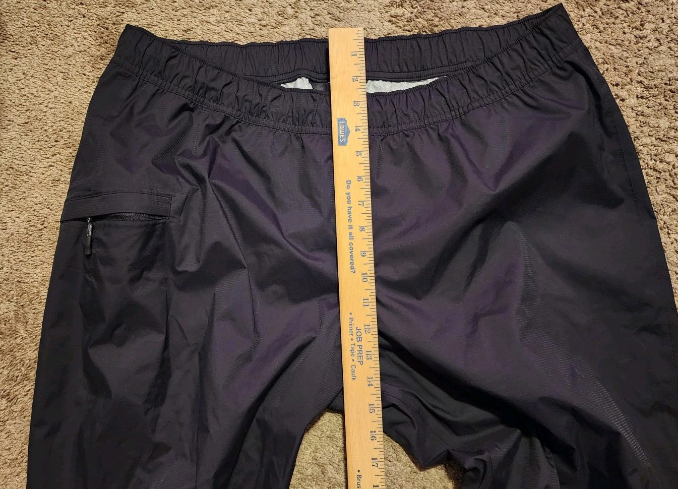 Rei Co-Op Pant Mens XL Black Peak Nylon Rain Waterproof Hiking Outdoor ...
