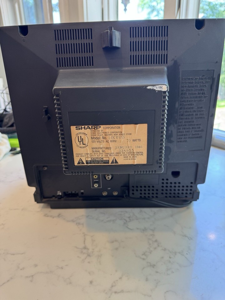 RETRO GAMING HOLY GRAIL TV!! Sharp Linytron 14KV455 CRT Television RARE ...