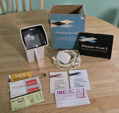 Vintage Pana-Vue 1 Lighted 2x2 Slide Viewer #2573 w/Power Cord by ...