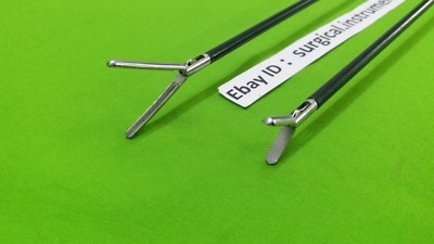 2pc Laparoscopic Plain Grasper & Debakey Forceps 5mmx330mm Reusable ...
