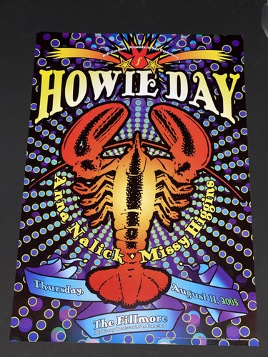 Howie Day Anna Nalick Missy Higgins Original Concert Poster Fillmore ...