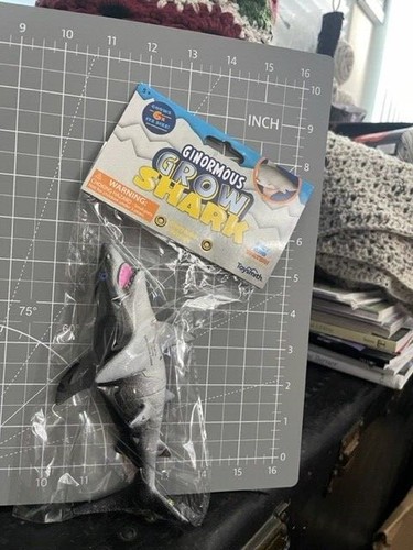 Toysmith Ginormous Grow Shark Toy, Just Add Water Black/Grey New!!!! | eBay