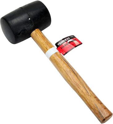 Lot of (2) 32-Ounce Tempest Rubber Mallet with Wood Handle | eBay