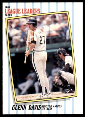 1987 Fleer League Leaders Glenn Davis Baseball Cards #14 | eBay