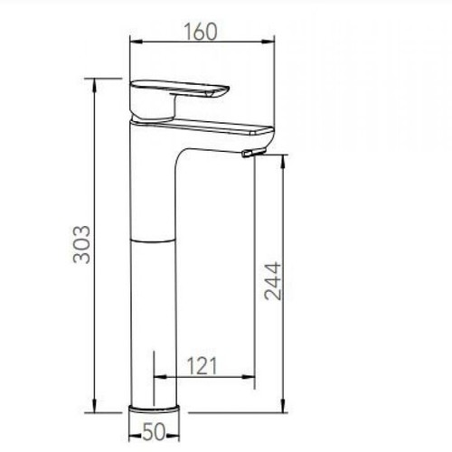 Francis Pegler Tap Andreu Tall Mono Basin Mixer Black 911105 Cheapest ...