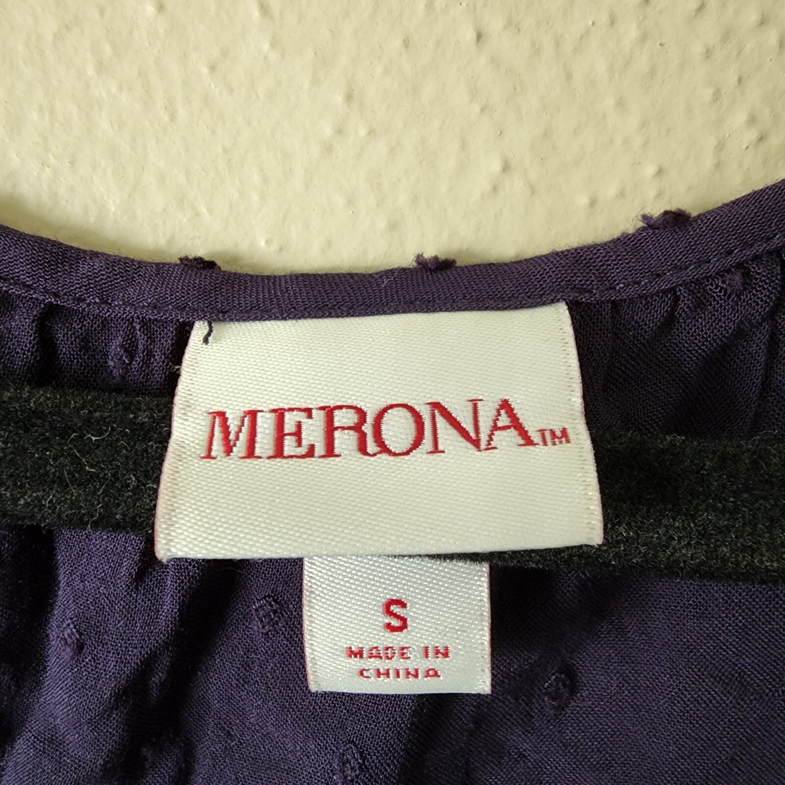 Merona Womens Navy Blue Tassel Tie Pullover 3/4 Sleeve V-Neck Blouse ...