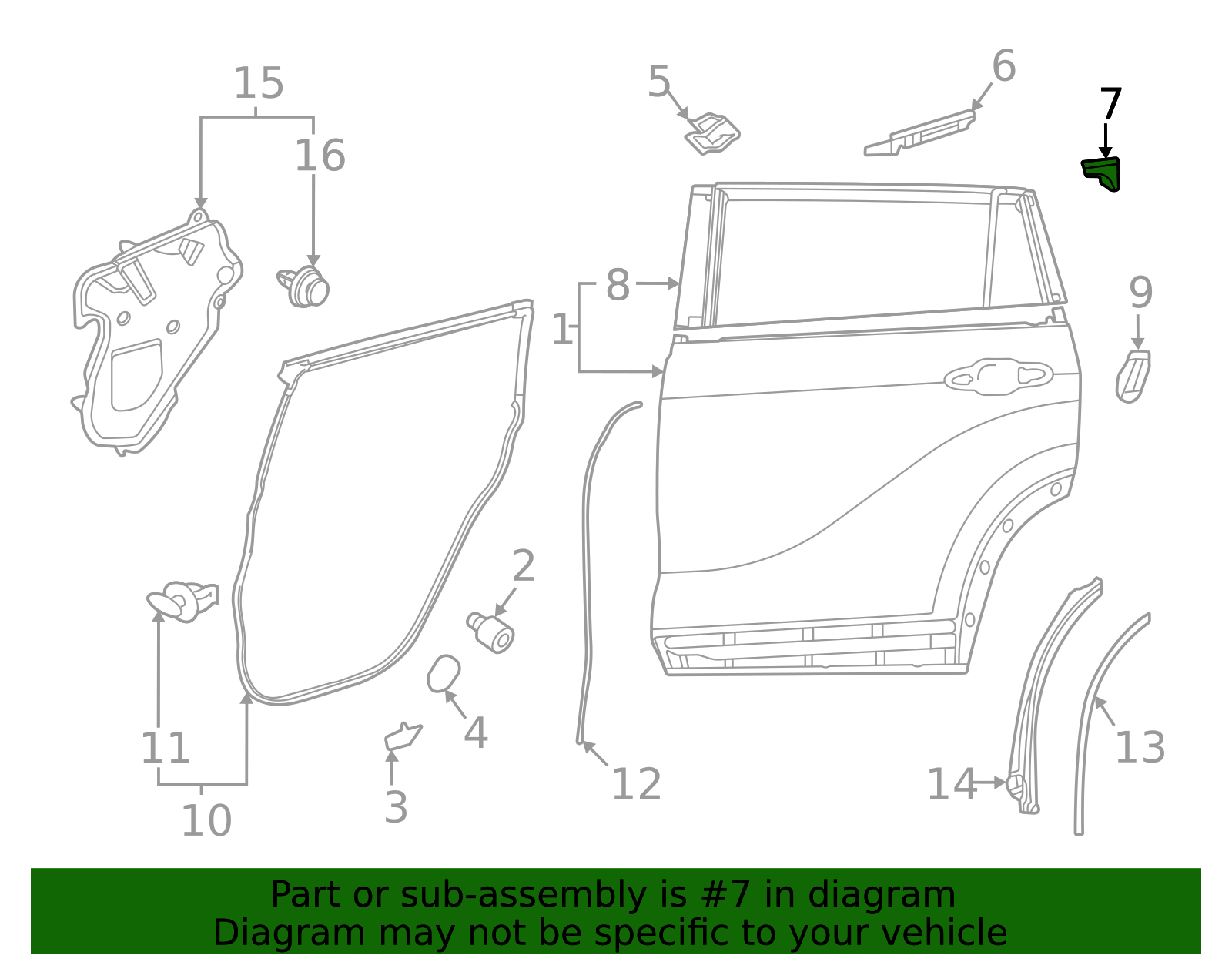 Genuine Toyota Corner Trim 67675-0E030 for sale online | eBay