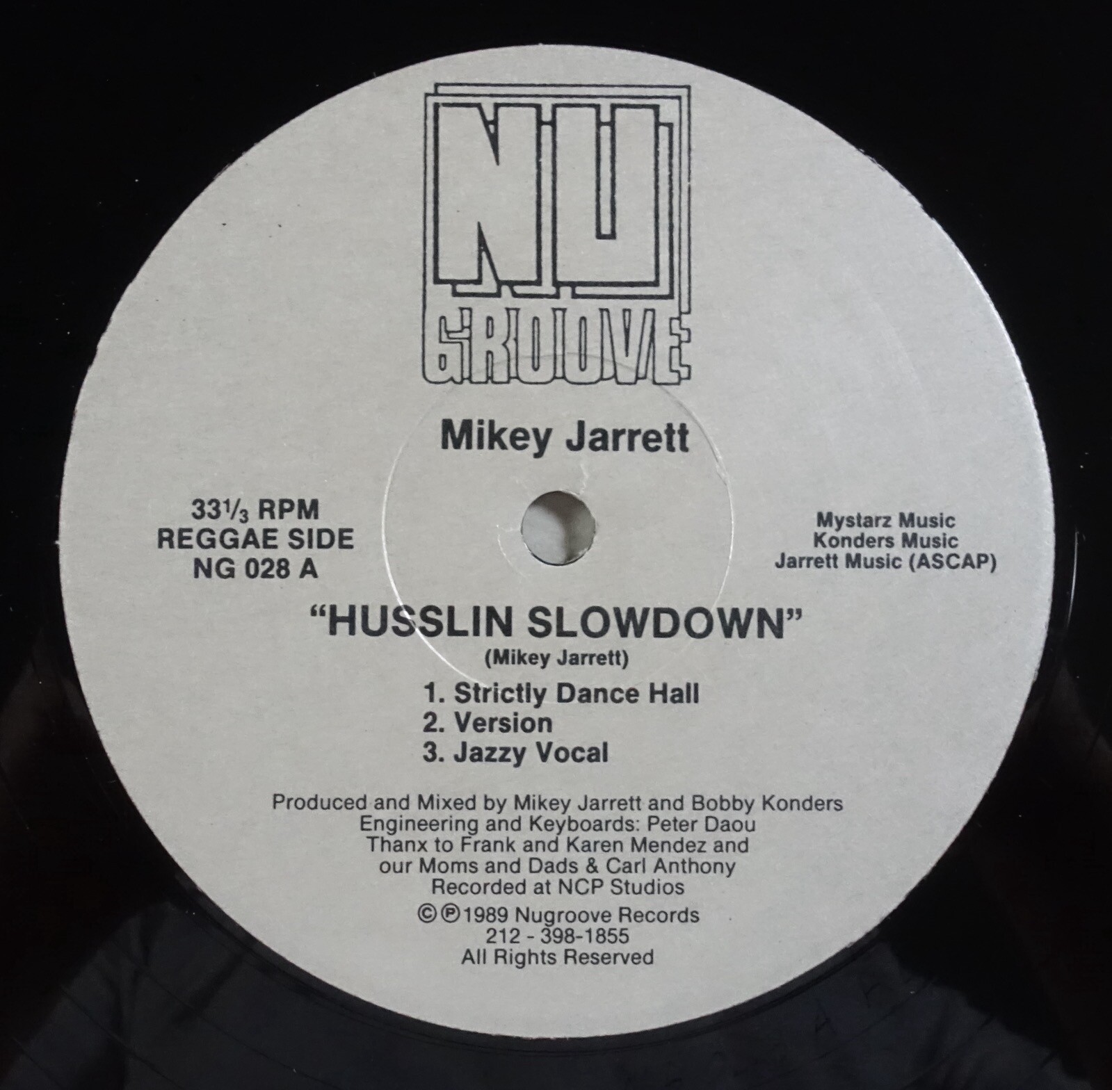 MIKEY JARRETT Husslin Slowdown Chartbuster VG++ / EX Vinyl 12” Record ...