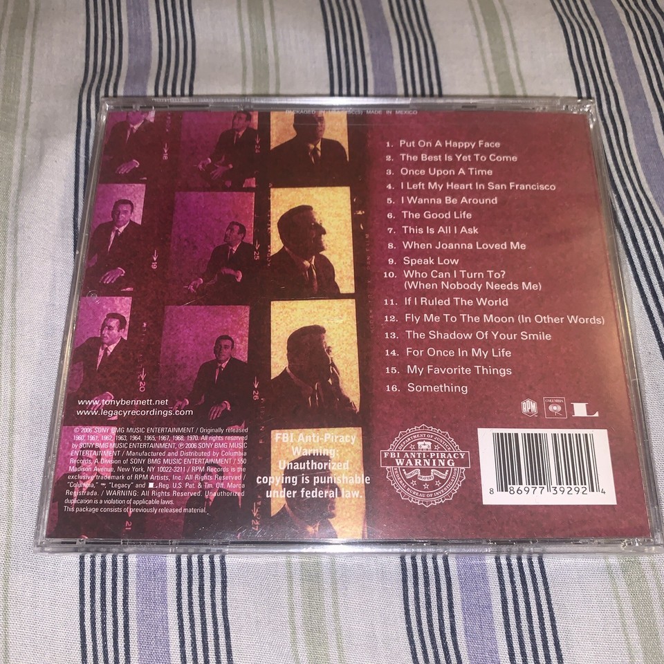 Tony Bennett's Greatest Hits Of The '60s By Tony Bennett Audio CD New ...