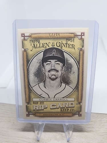 2024 Topps Allen and Ginter Corbin Carroll Rip Card /99 RIPPED | eBay