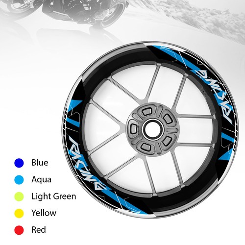 Aqua S26B 17 inch Inner Rim Wheel Stickers For Yamaha YZF-R7 21 22 | eBay