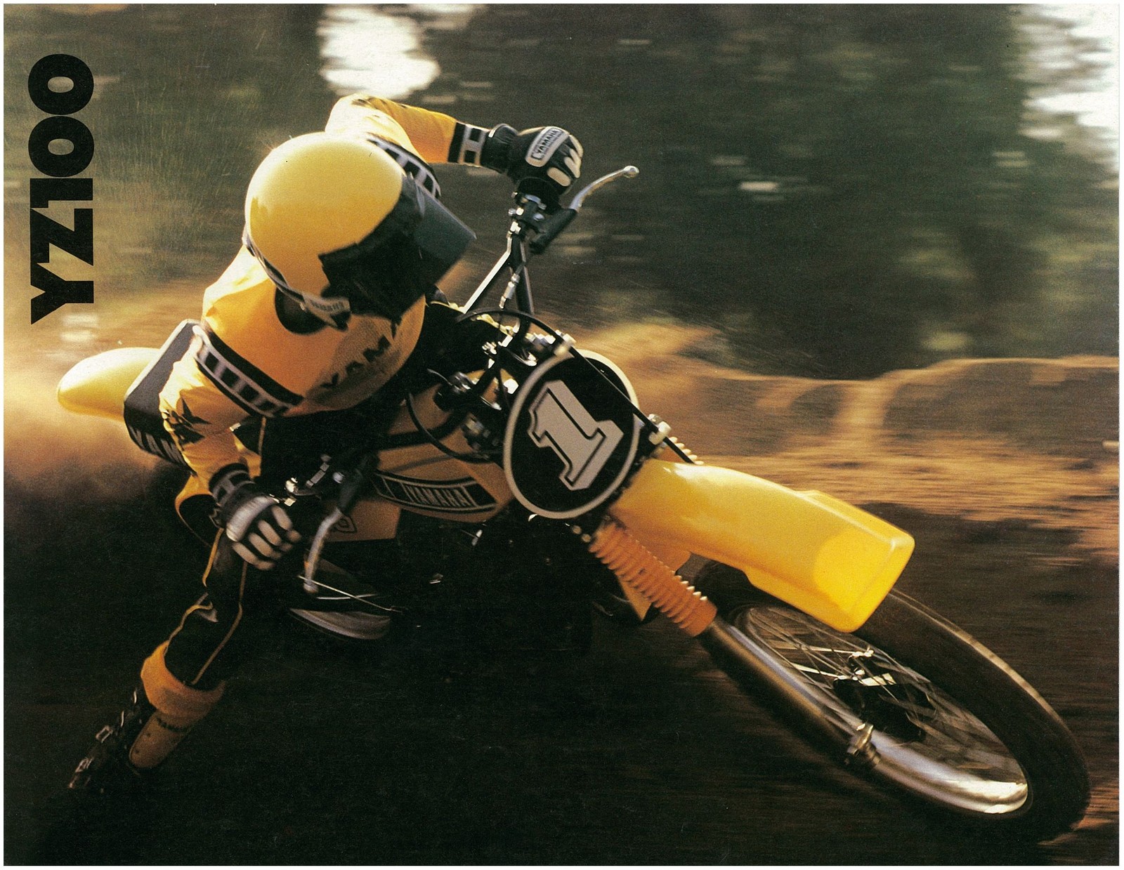 YAMAHA Brochure YZ100 G 1980 Sales Catalog REPRO YZ100G | eBay