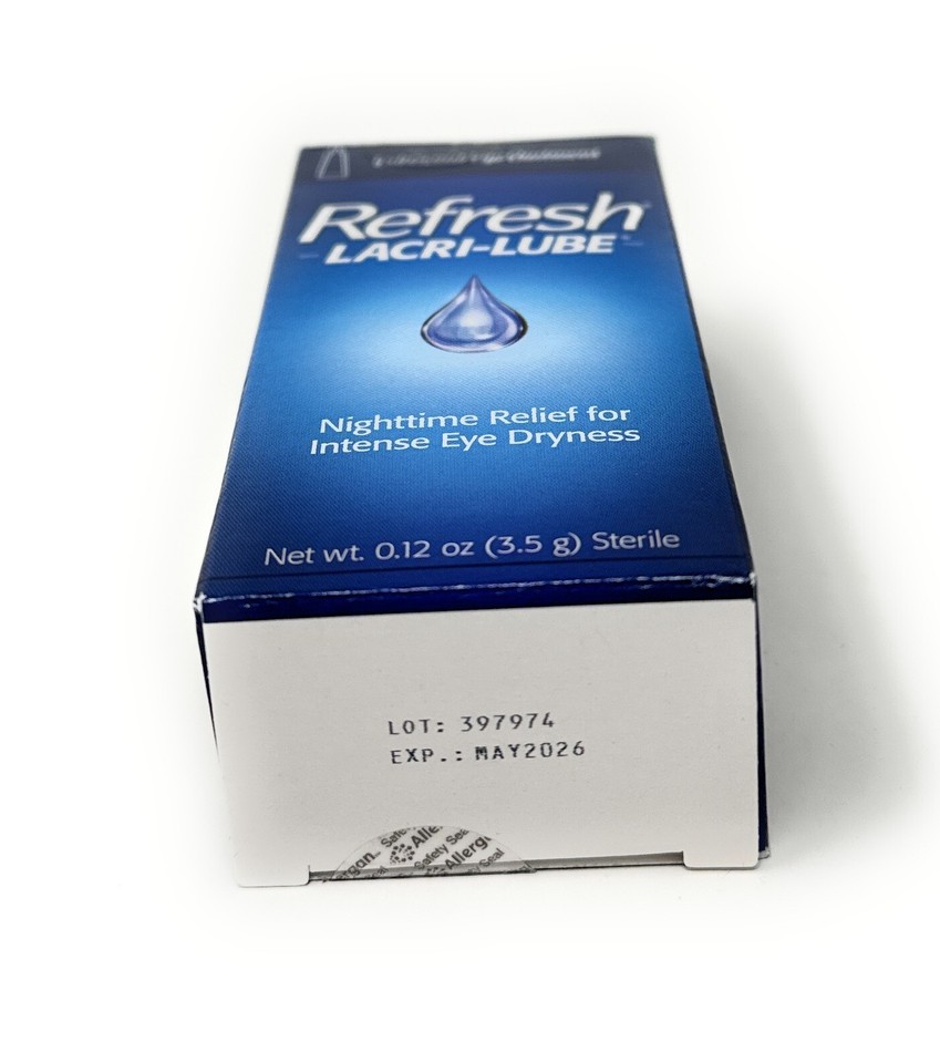 Refresh Lacri-Lube Lubricant Eye Ointment, Nighttime Relief, 0.12 Oz 03 ...