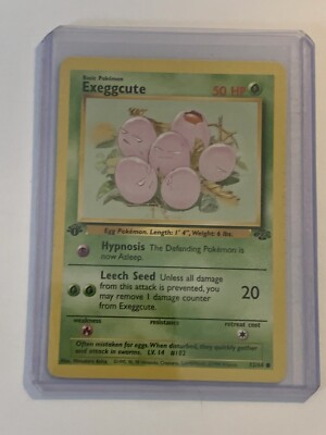 Exeggcute 1st Edition 52/64 Jungle WOTC Pokemon TCG Card 1999 WOTC ...
