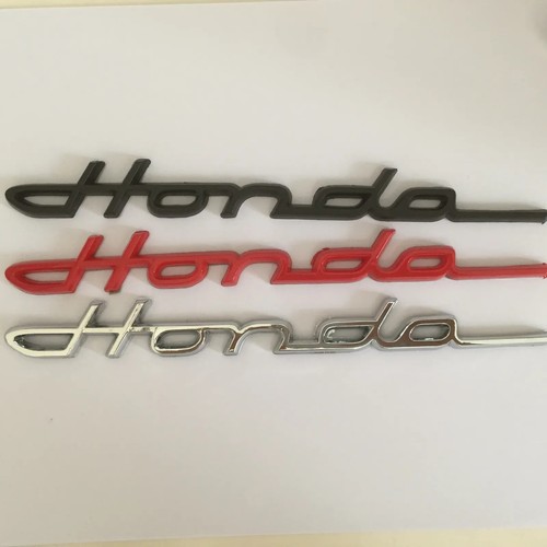 Honda Script 3D ABS Emblem - Retro - Civic, Accord, Jazz | eBay Australia