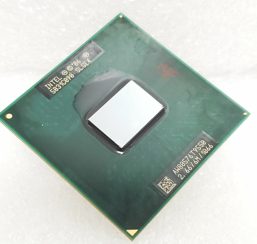 Intel Core 2 Duo T9550 SLGE4 / 2.66 GHz / 6M / 1066g tells the cache ...
